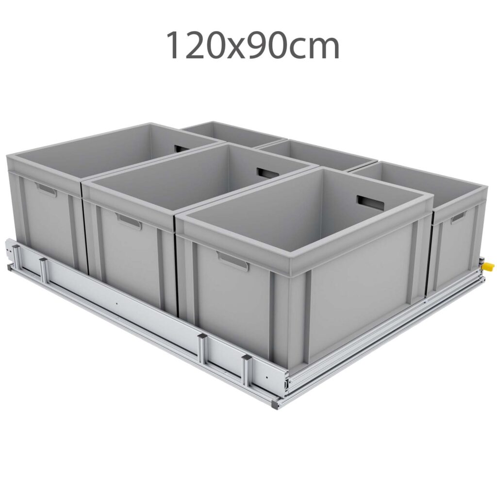 Heckauszug für Wohnmobil 120cm, Belastung 220kg, XXL